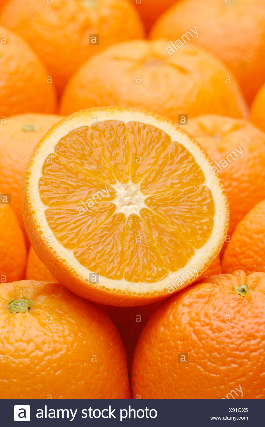 Orange Cut In Half High Resolution Stock Photography and Images - Alamy