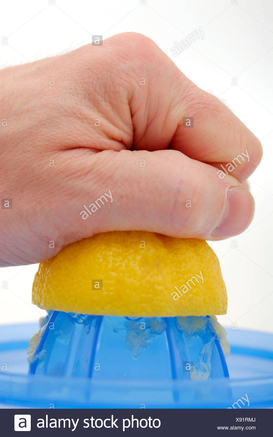 Lemon Being Squeezed High Resolution Stock Photography and Images - Alamy