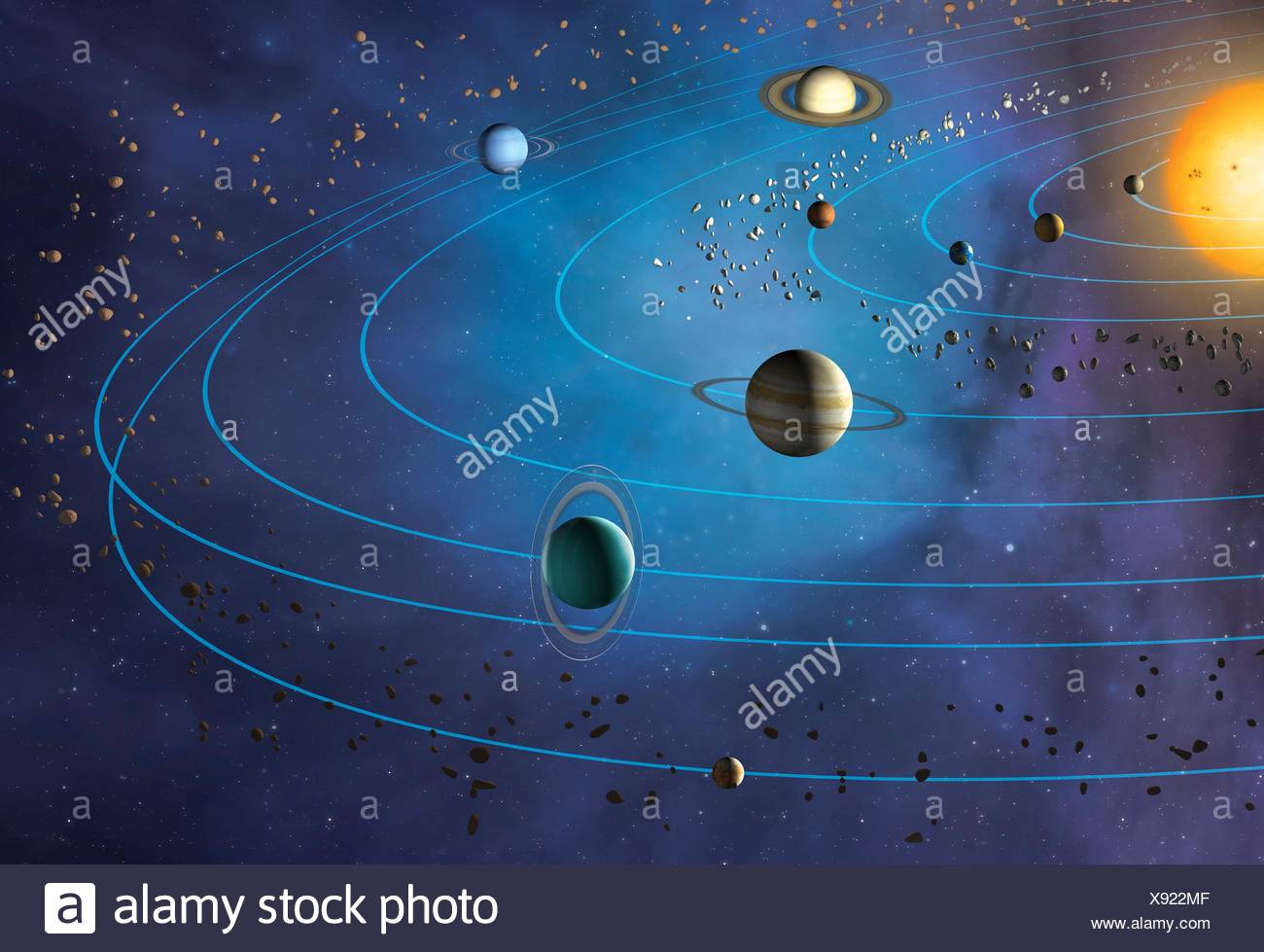 Solar System Orbits Stock Photos & Solar System Orbits Stock Images - Alamy