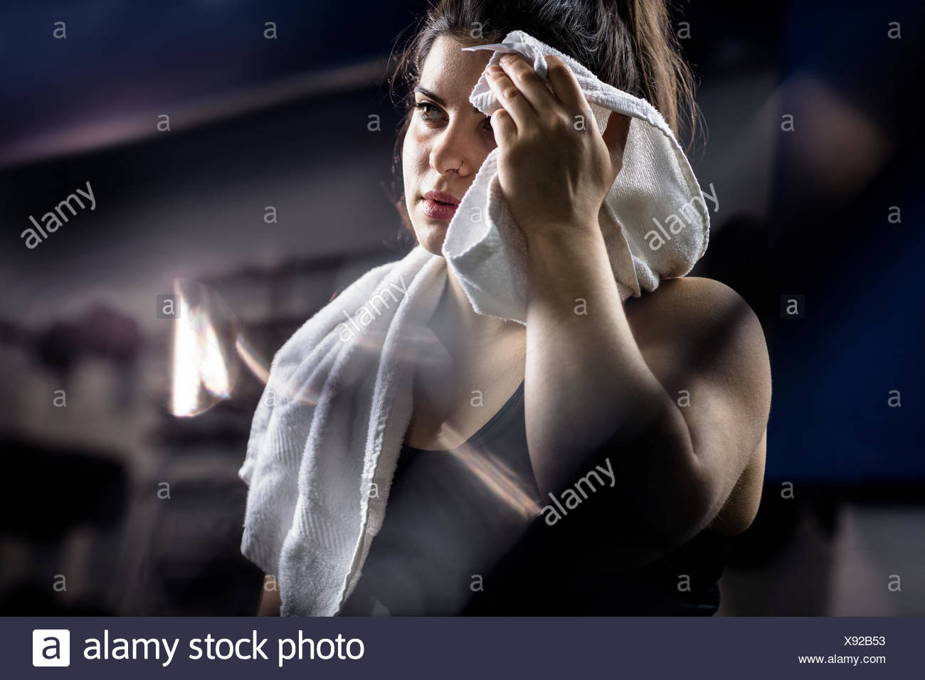 Wiping Sweat Stock Photos & Wiping Sweat Stock Images - Alamy