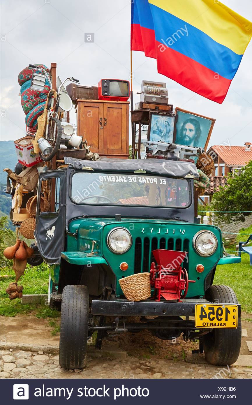 Jeep Willys Salento Quindio Colombia High Resolution Stock Photography ...