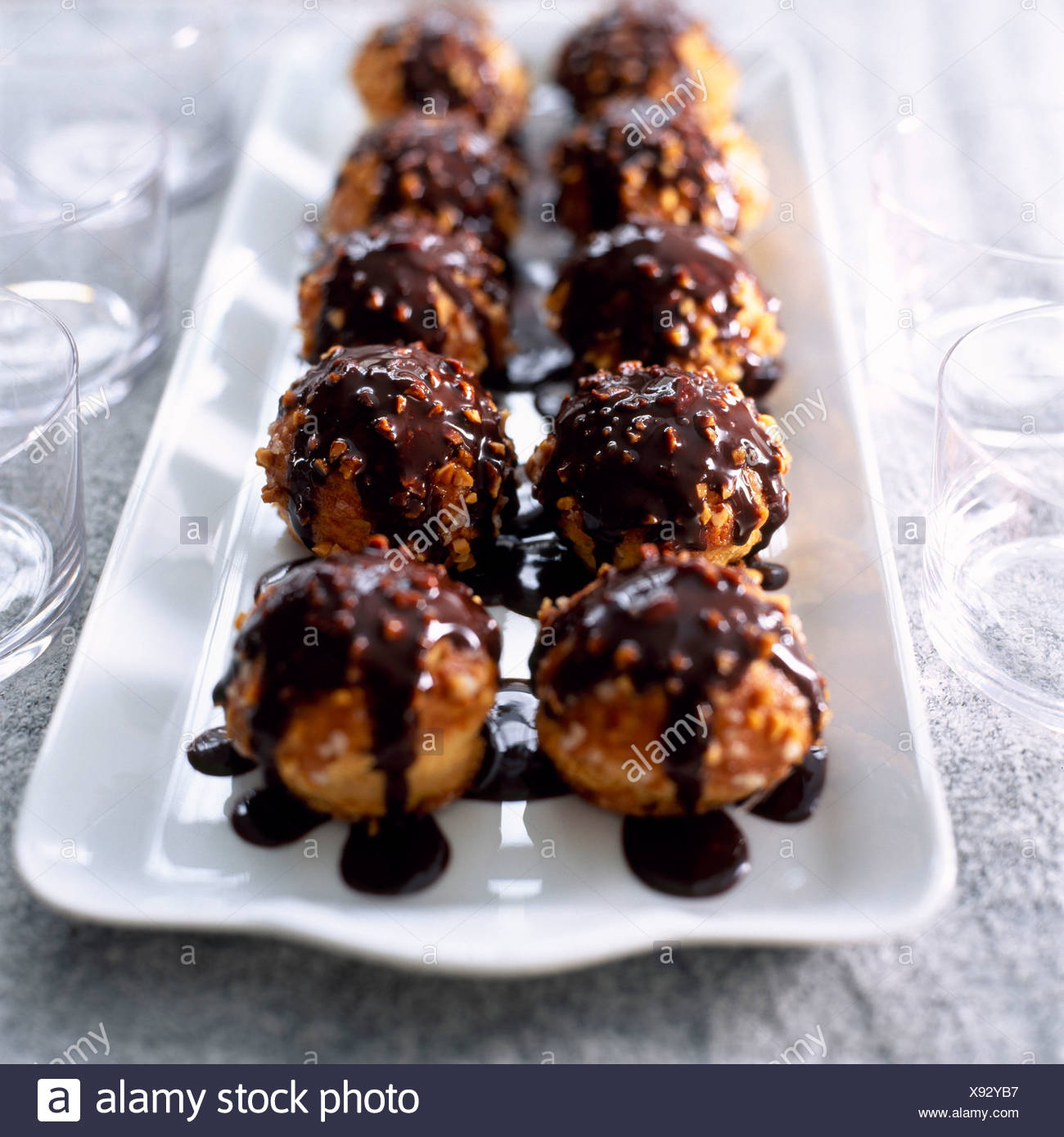 Chocolate Profiteroles High Resolution Stock Photography and Images - Alamy