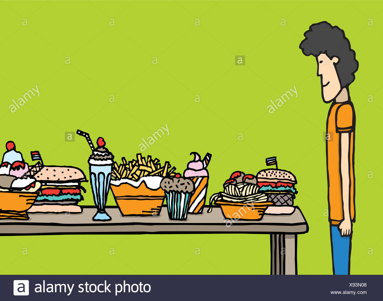 Eating Pasta Cartoon High Resolution Stock Photography and Images - Alamy