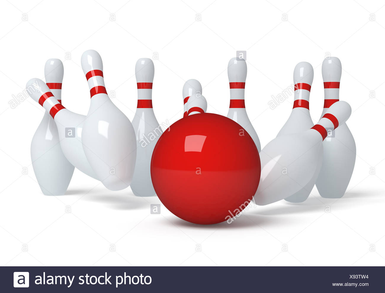 Ball Crashing Bowling Pins High Resolution Stock Photography and Images ...