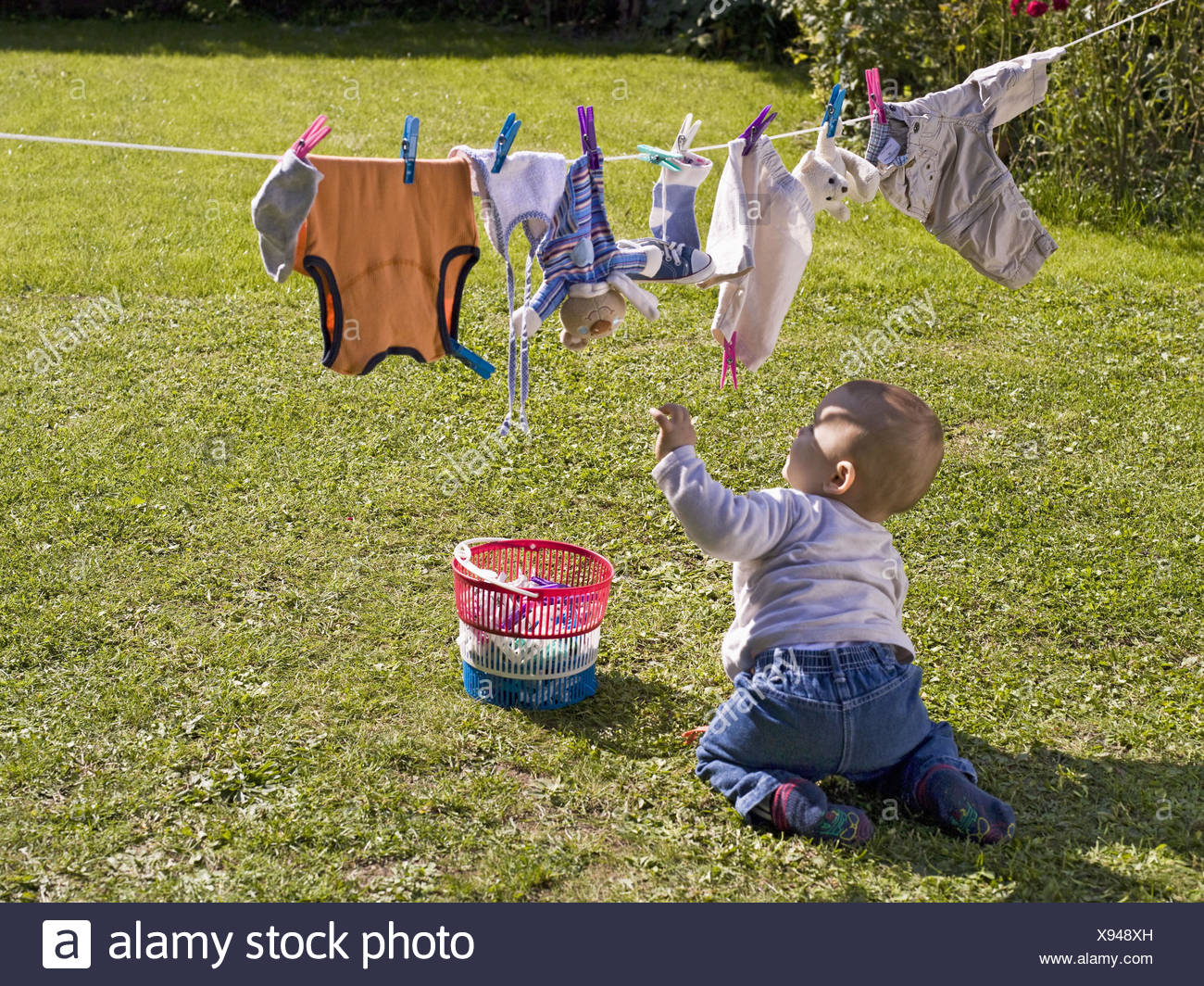 Hang Up Clothes Stock Photos & Hang Up Clothes Stock Images - Alamy