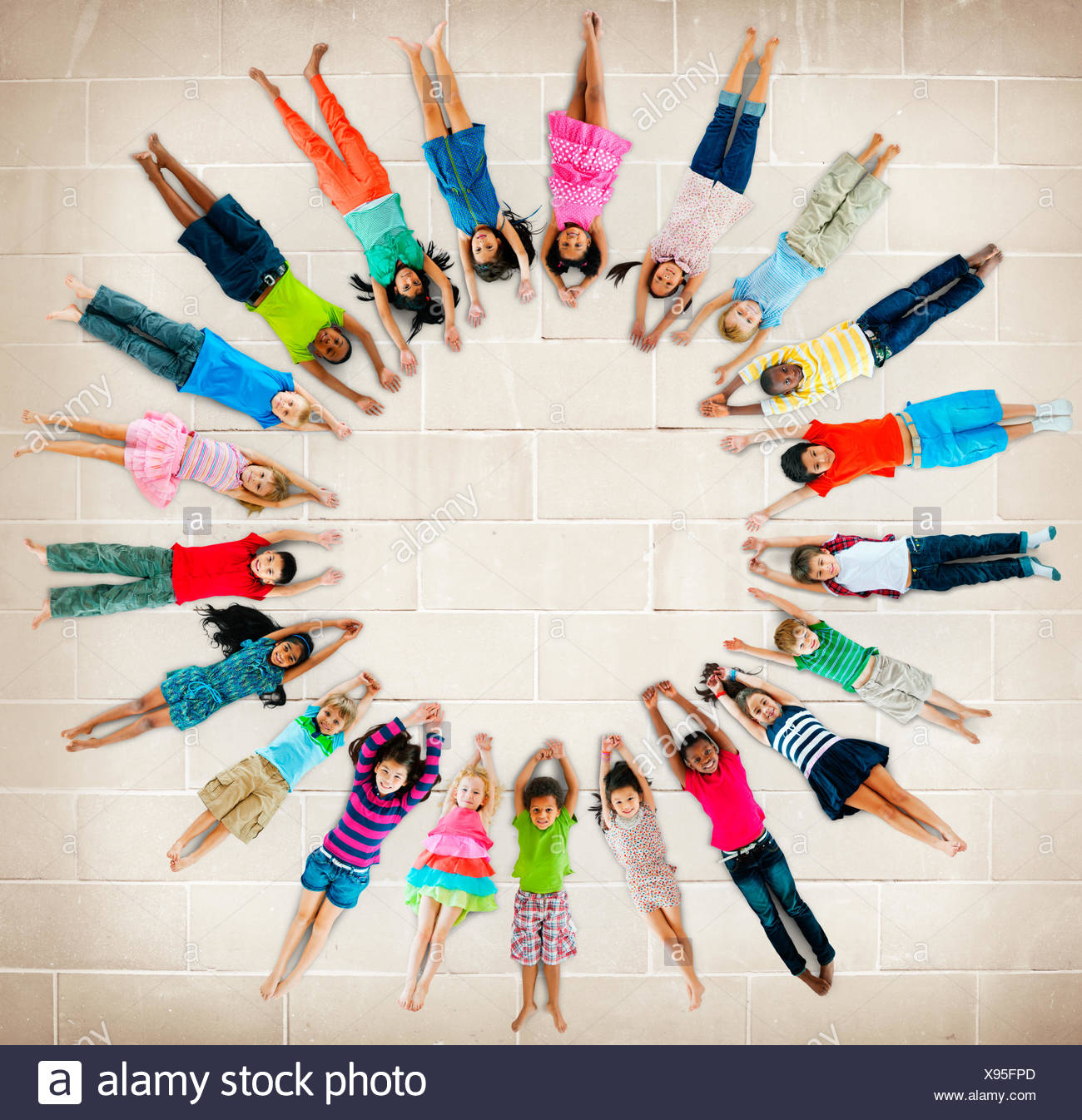 Happy Kids Circle Diversity High Resolution Stock Photography and ...