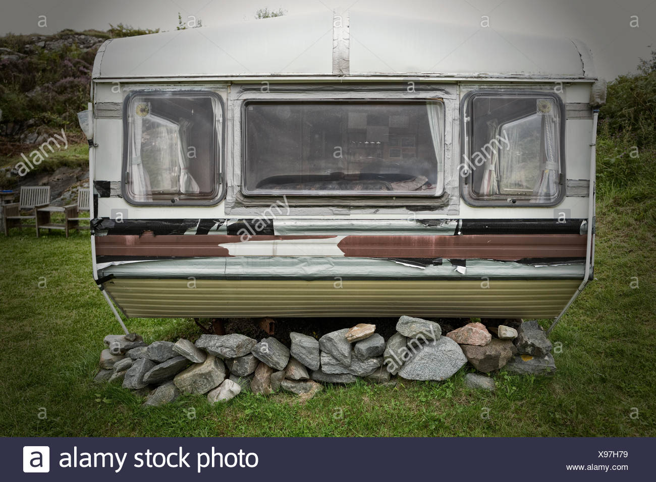 Derelict Caravan Stock Photos & Derelict Caravan Stock Images - Alamy