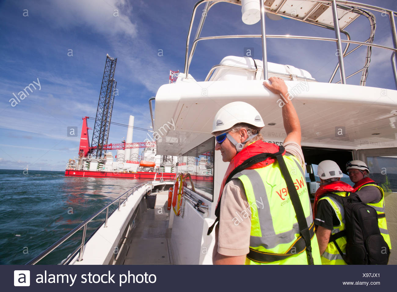 Wind Farm Crew Transfer Vessel High Resolution Stock Photography and ...