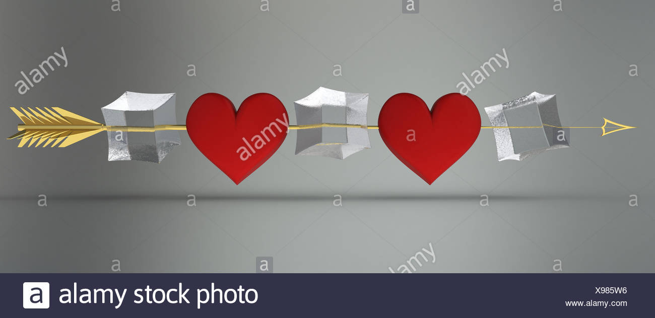Cupid Arrow Heart High Resolution Stock Photography and Images - Alamy