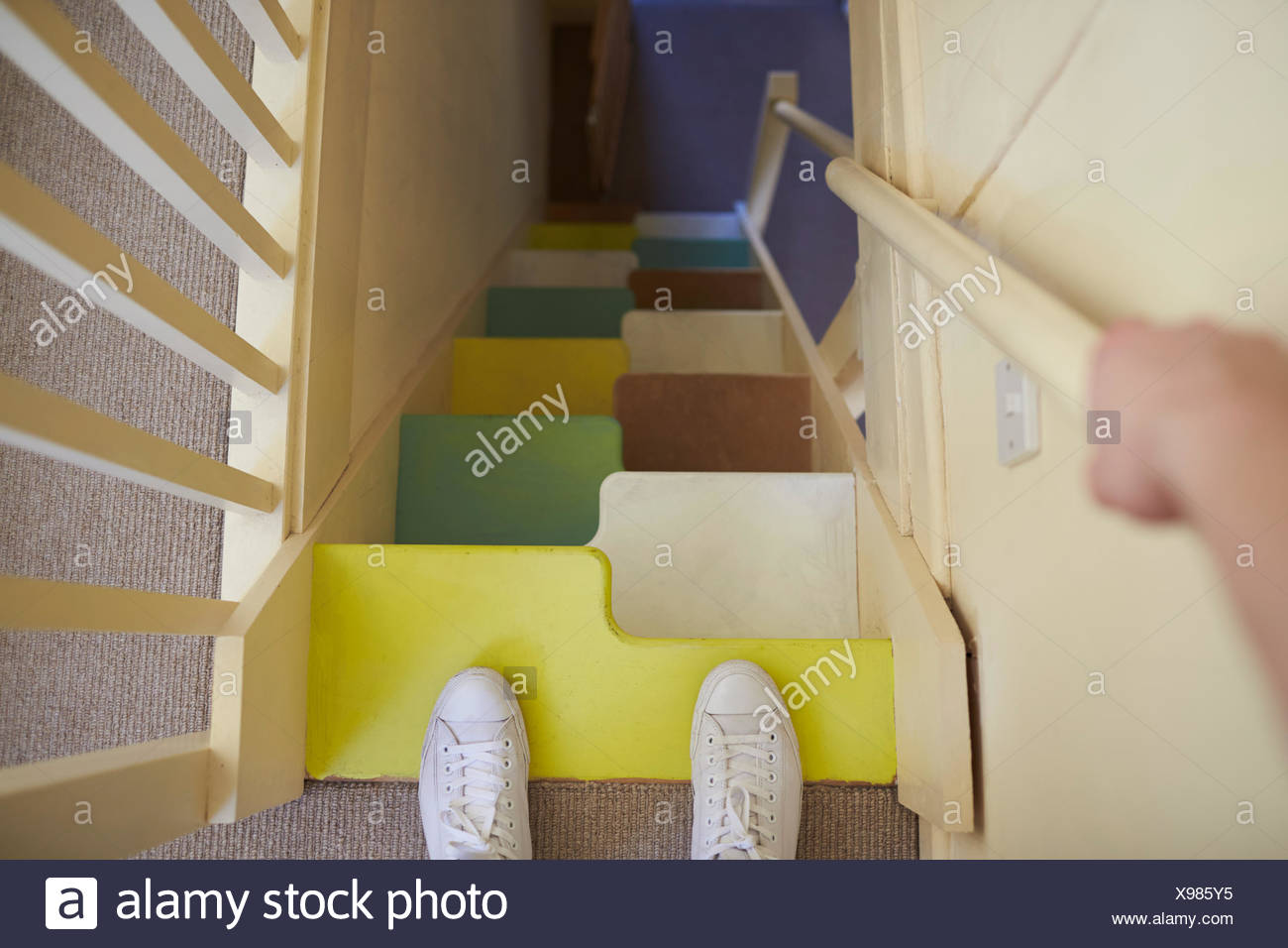 Feet Stairs Indoors Stock Photos & Feet Stairs Indoors Stock Images - Alamy