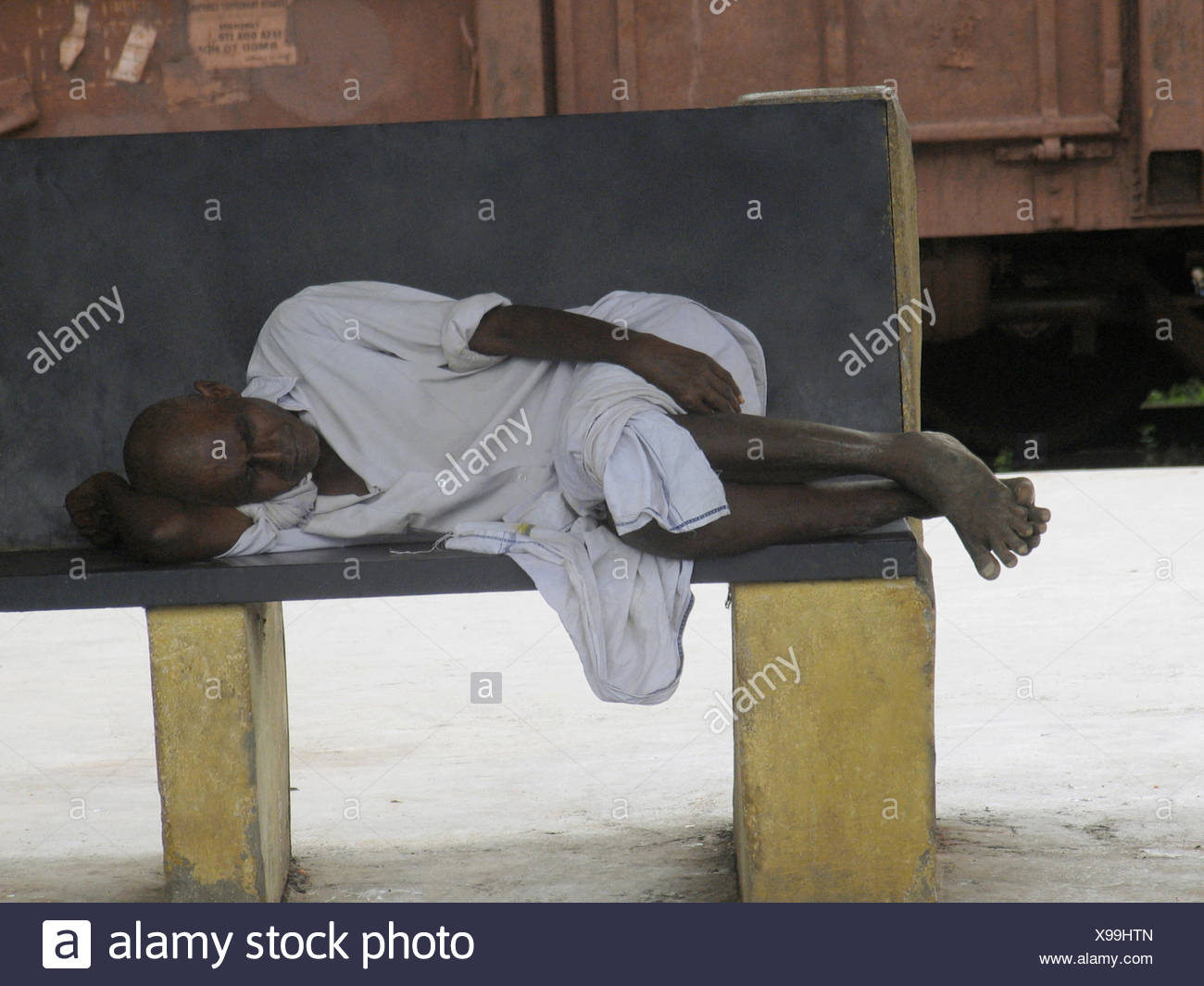 Old Man Asleep On Bench High Resolution Stock Photography and Images ...