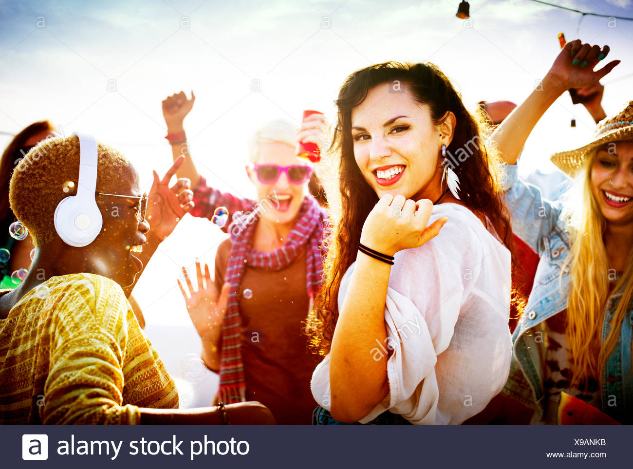 African People Relaxing Beach High Resolution Stock Photography and ...