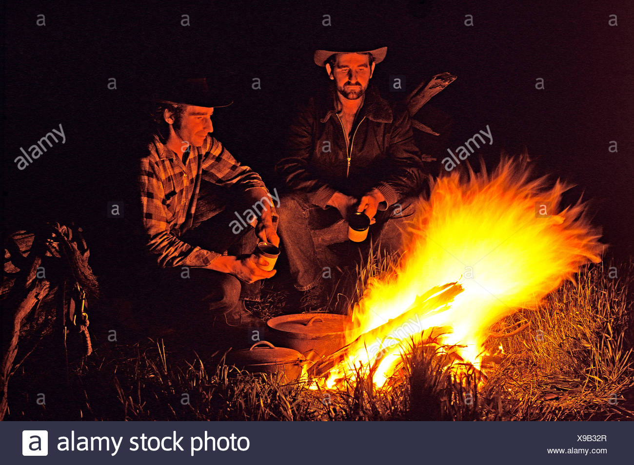 Cowboys Campfire High Resolution Stock Photography and Images - Alamy