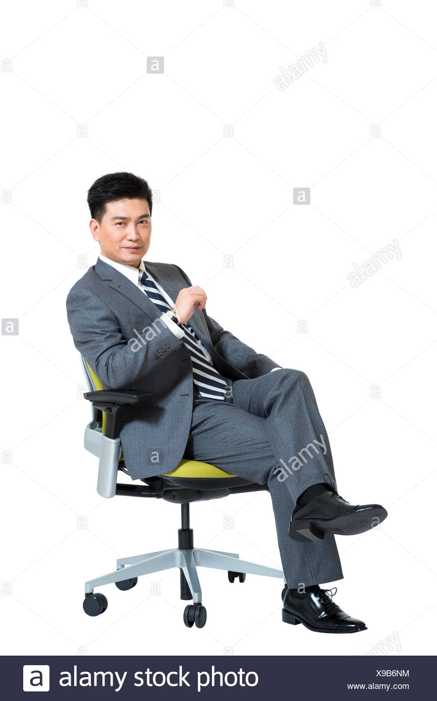 Business People Sitting In Chairs Cut Out Stock Images & Pictures - Alamy