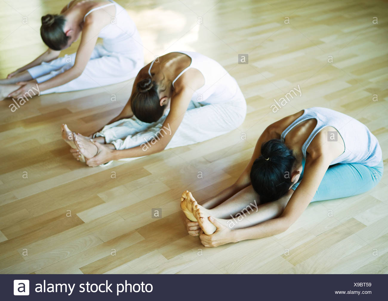 Woman Bending Over Touching Toes High Resolution Stock Photography and ...