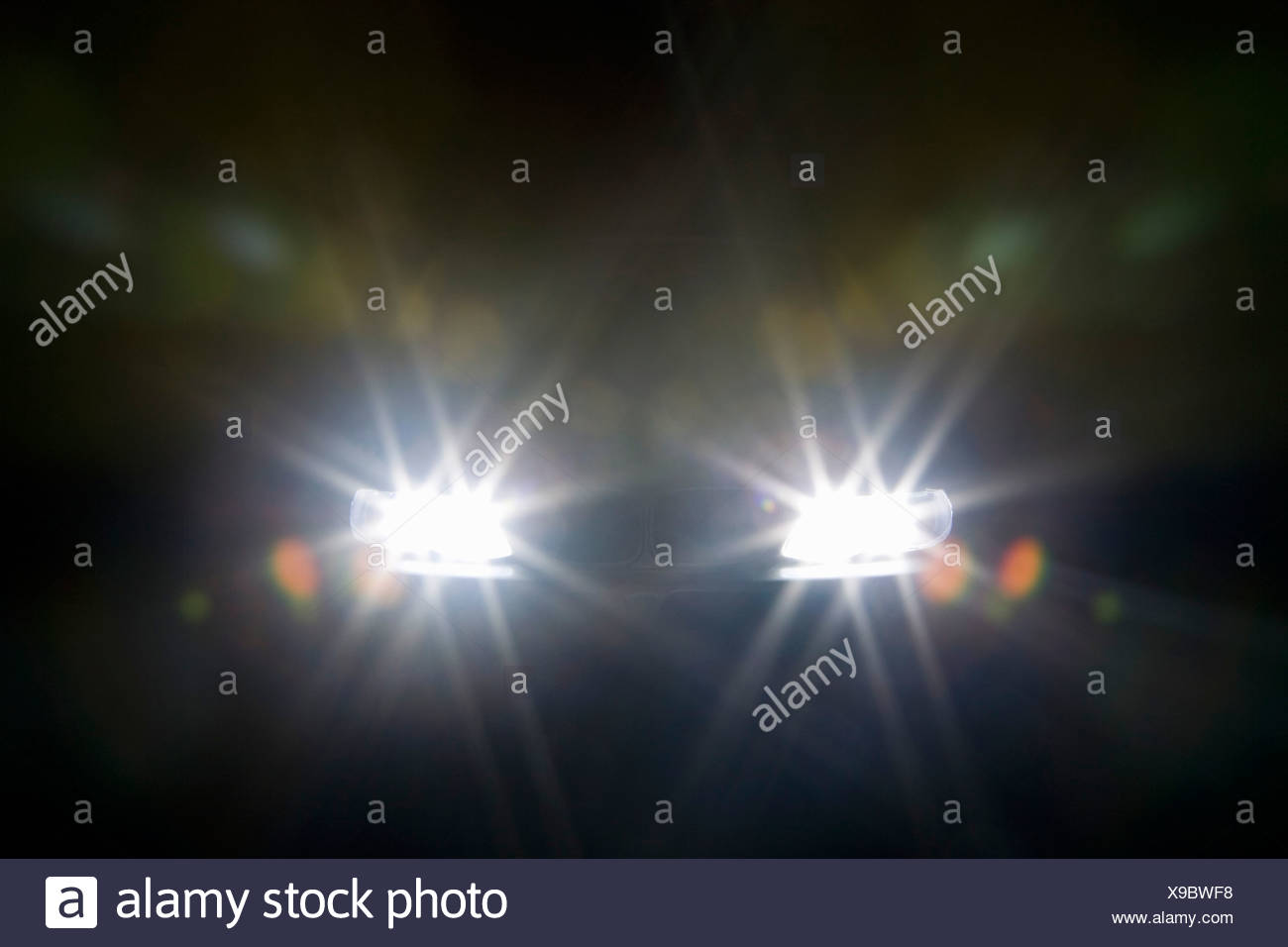 Car With Headlights High Resolution Stock Photography and Images - Alamy