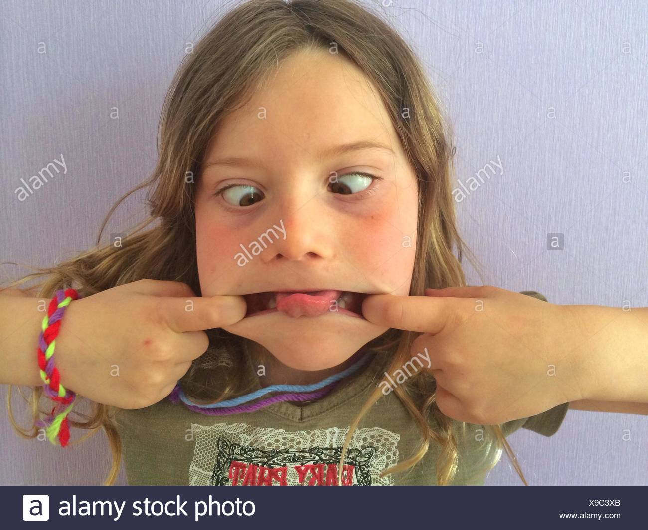 Girl Pulling A Funny Face High Resolution Stock Photography and Images ...