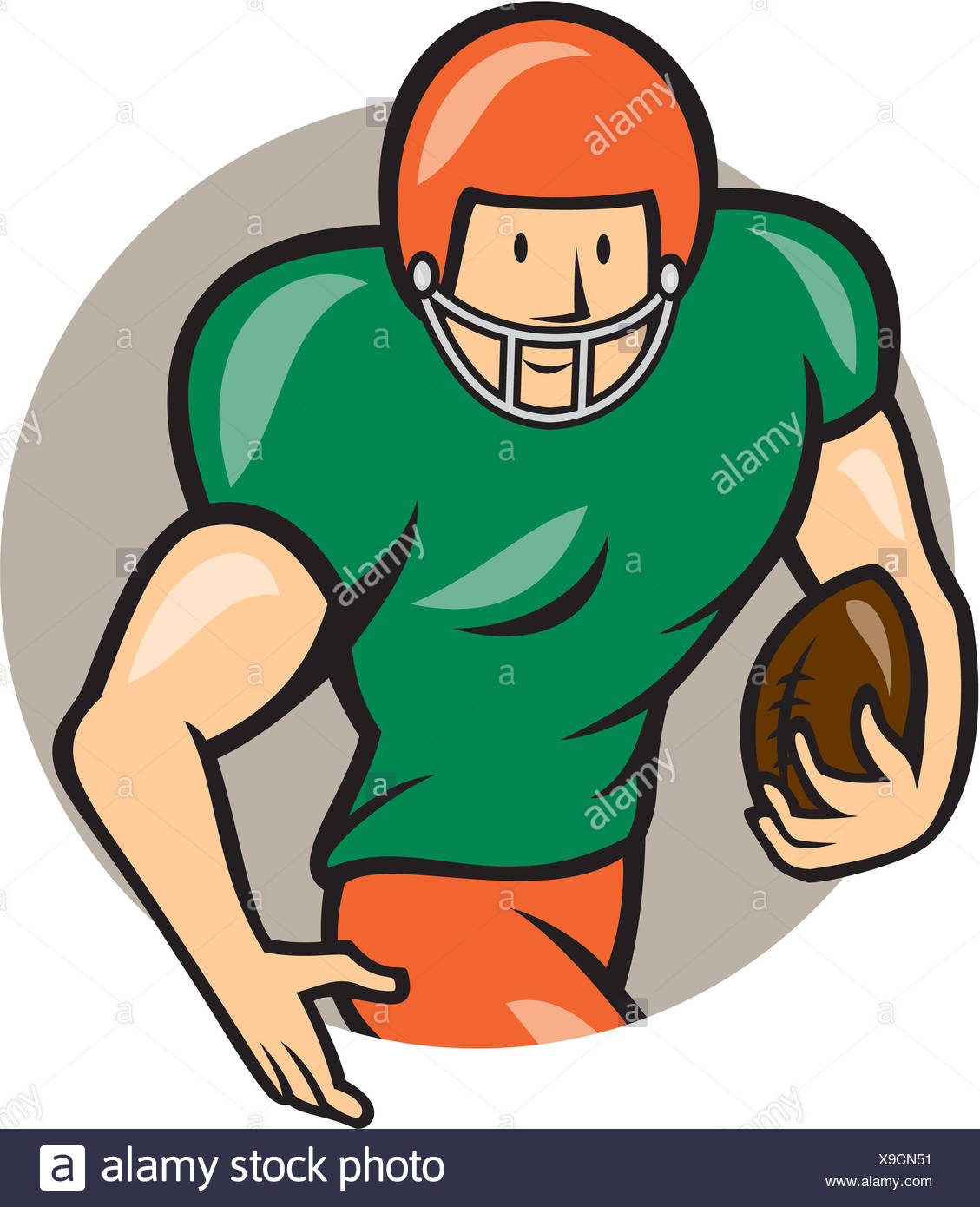 Cartoon American Football Ball Man High Resolution Stock Photography ...