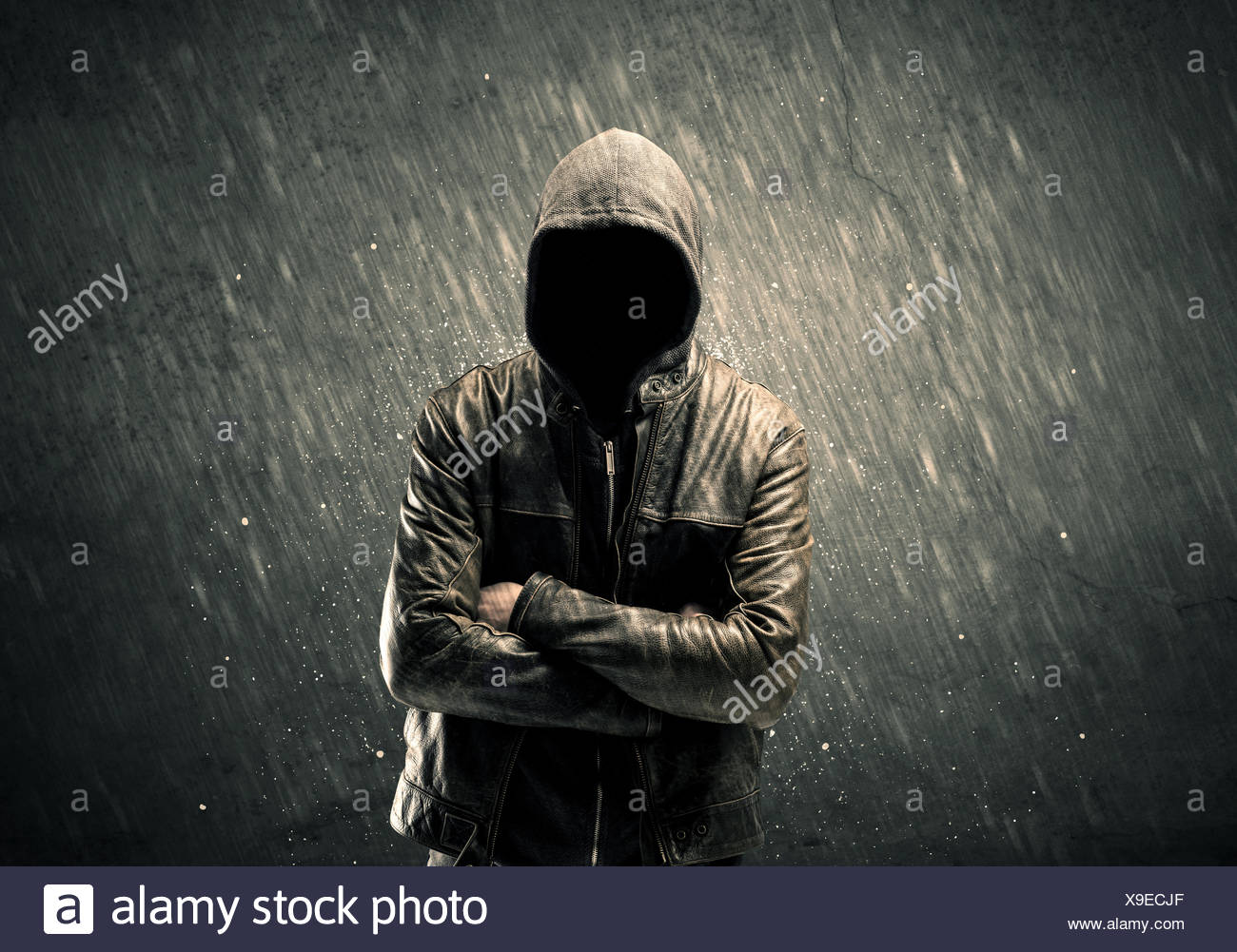 Faceless Guy Standing In Hoodie High Resolution Stock Photography and ...