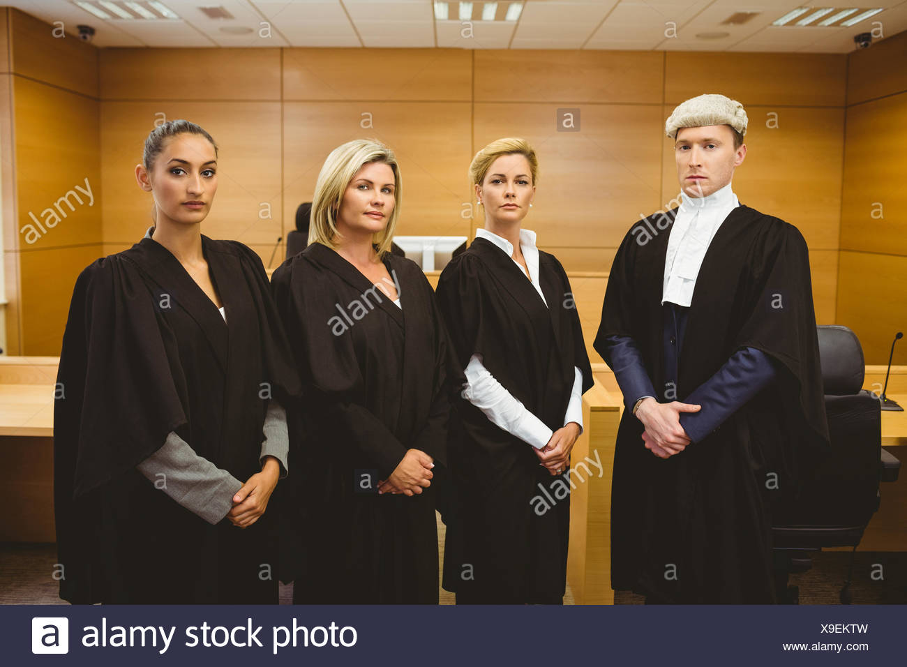 Female And Male Judges Of The Court High Resolution Stock Photography ...