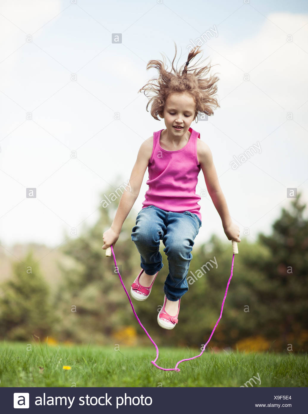 Skipping High Resolution Stock Photography and Images - Alamy