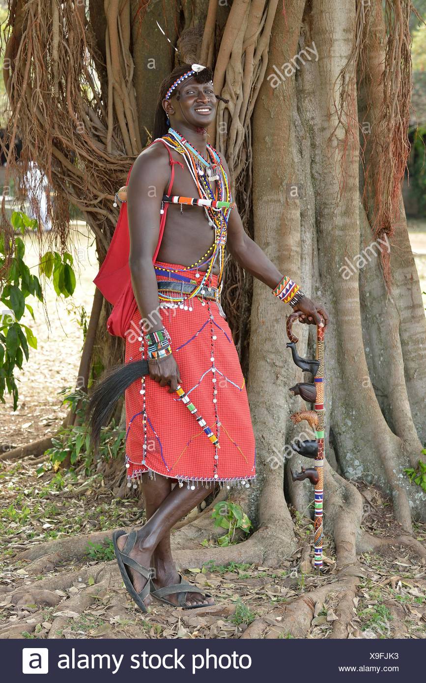 Maasai Man In Traditional Dress High Resolution Stock Photography and ...