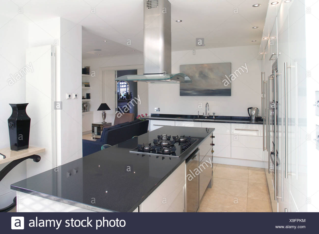 Extractor Fan Kitchen Island Stock Photos & Extractor Fan Kitchen ...