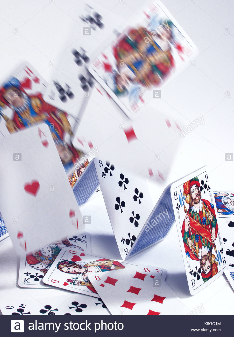 Deck Of Cards Falling High Resolution Stock Photography and Images - Alamy