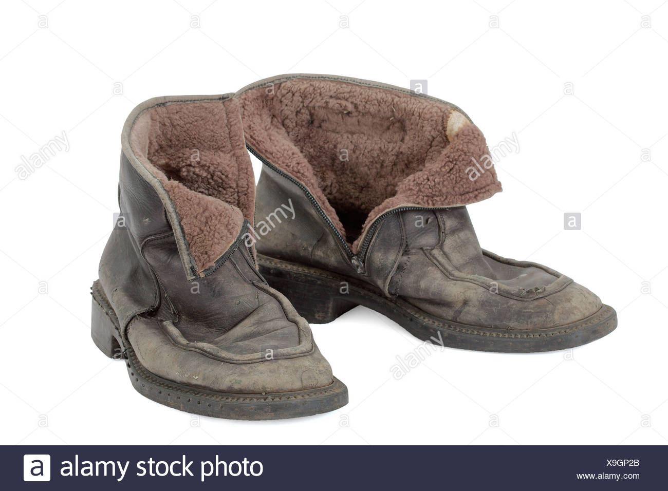 Old Pair Walking Boots High Resolution Stock Photography and Images - Alamy