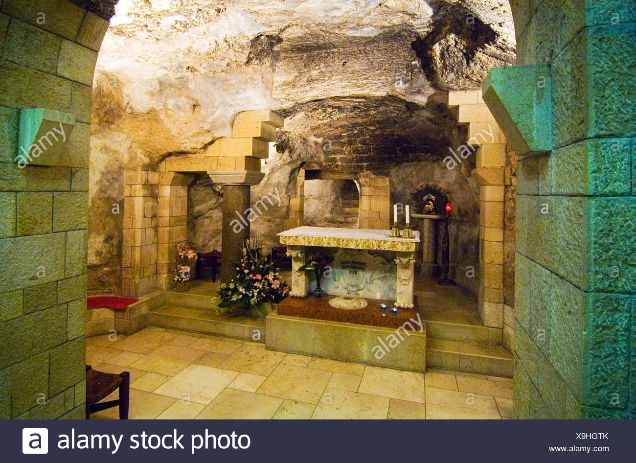 Interior Church Annunciation Nazareth Holy High Resolution Stock ...