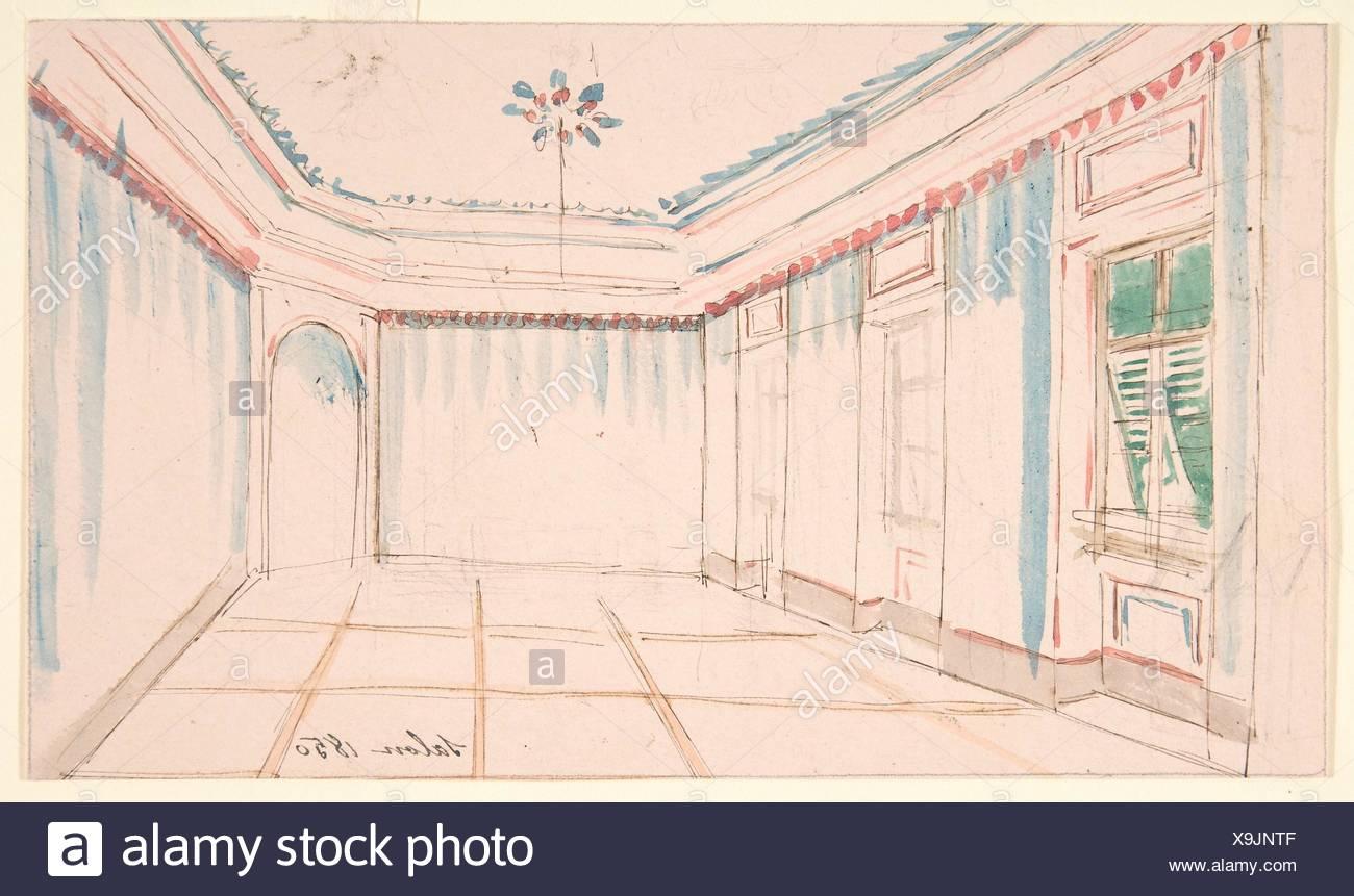 Watercolor Framing Lines In Pen And Black Ink High Resolution Stock ...