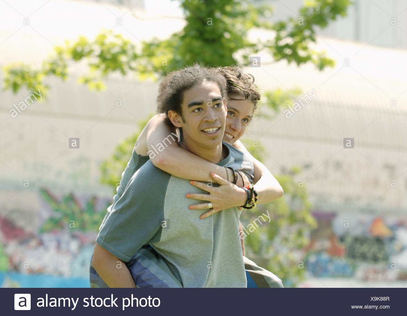 Couple Piggyback Carry High Resolution Stock Photography and Images - Alamy