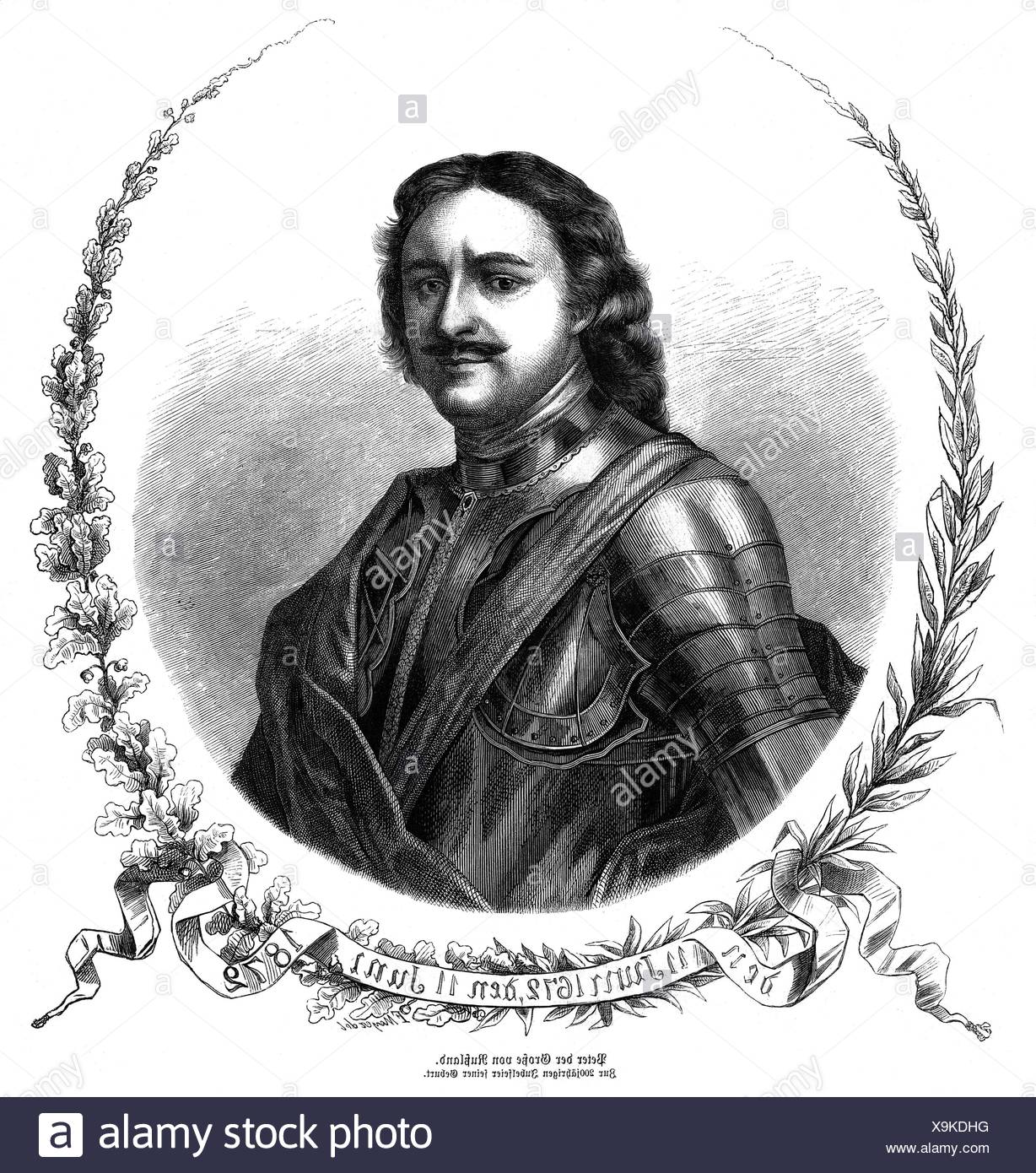 Peter The Great Russia Portrait High Resolution Stock Photography and ...