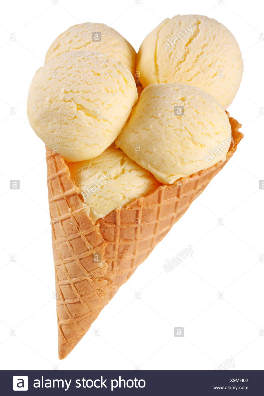 Ice Cream Cone Scoops Cut Out Stock Images & Pictures - Alamy