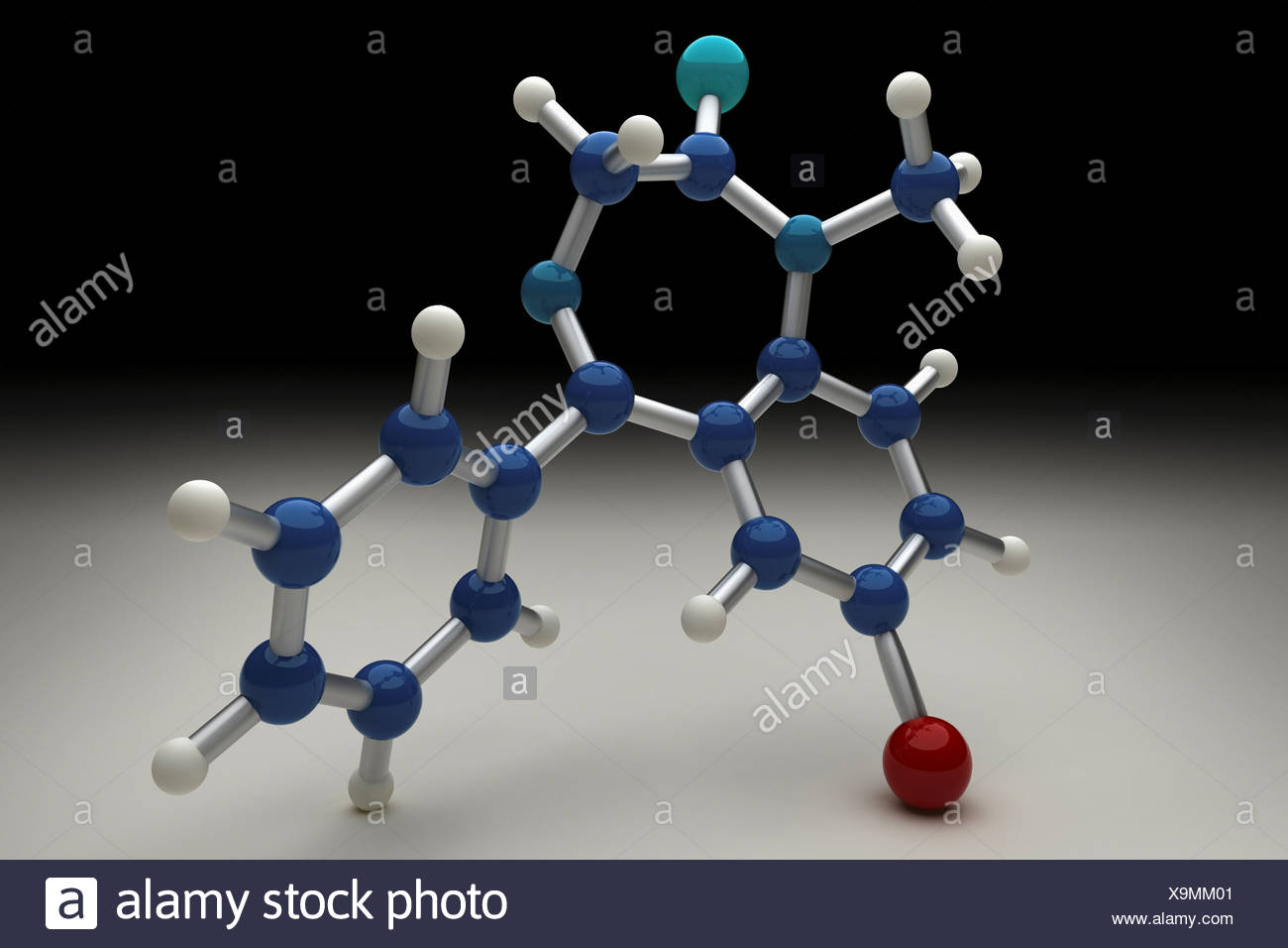 Diazepam Molecular Model High Resolution Stock Photography and Images ...