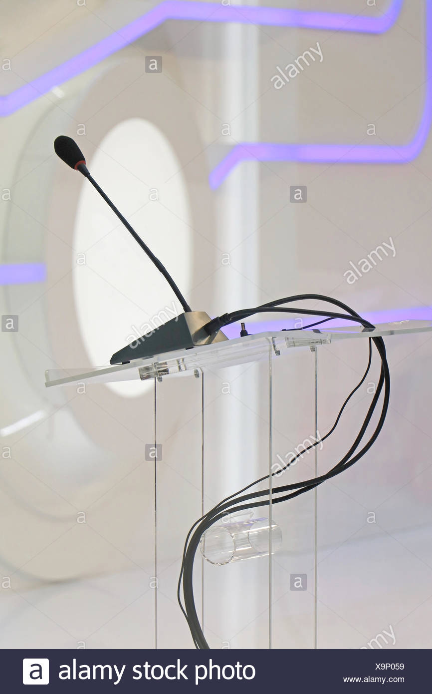 Podium Microphone High Resolution Stock Photography and Images - Alamy