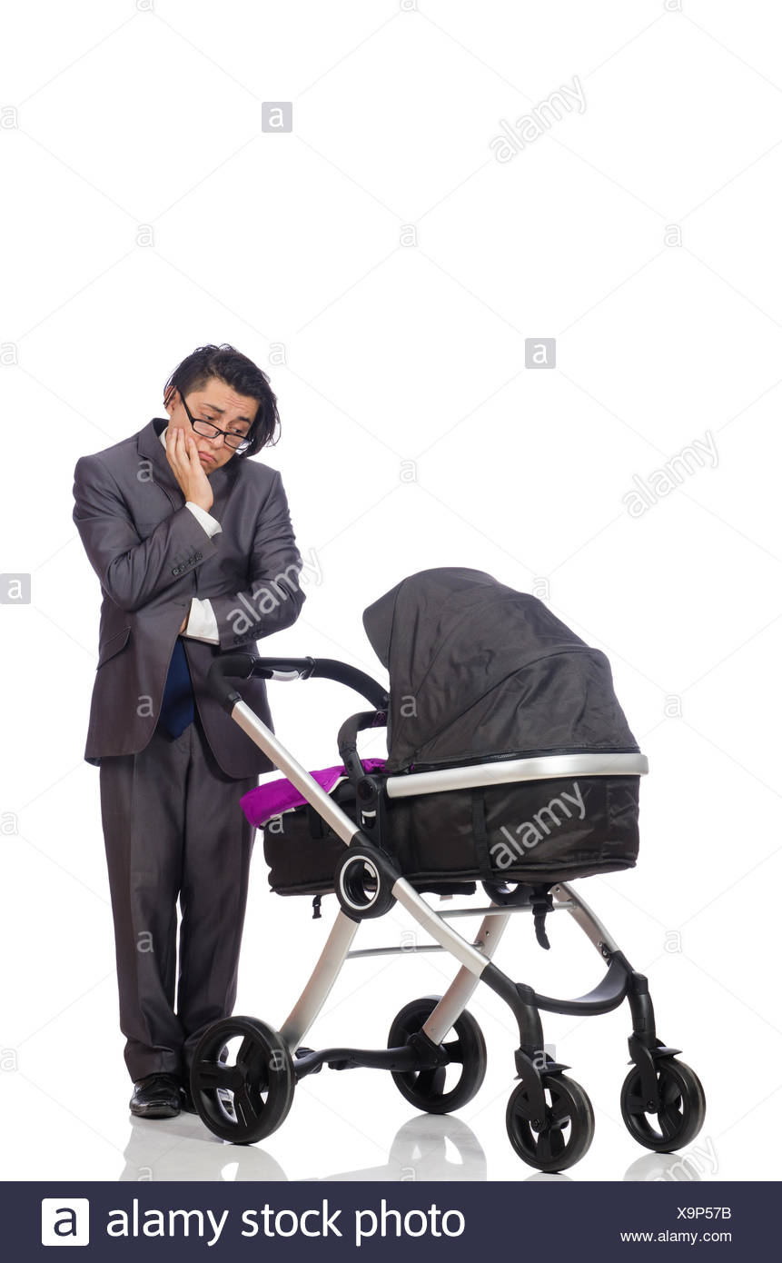 Funny Dad Baby Pram On High Resolution Stock Photography and Images - Alamy