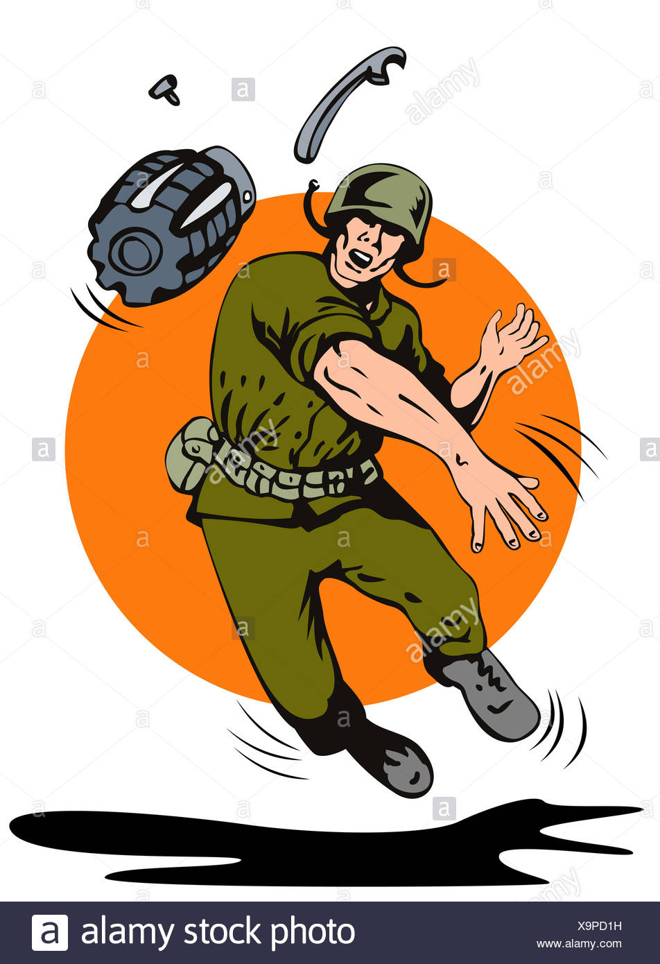 Throwing Hand Grenade High Resolution Stock Photography and Images - Alamy