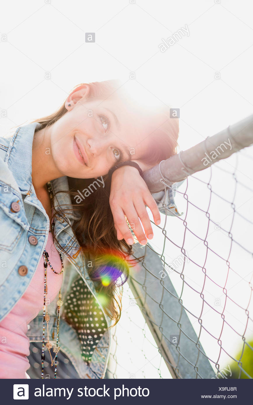 Leaning On The Fence High Resolution Stock Photography and Images - Alamy