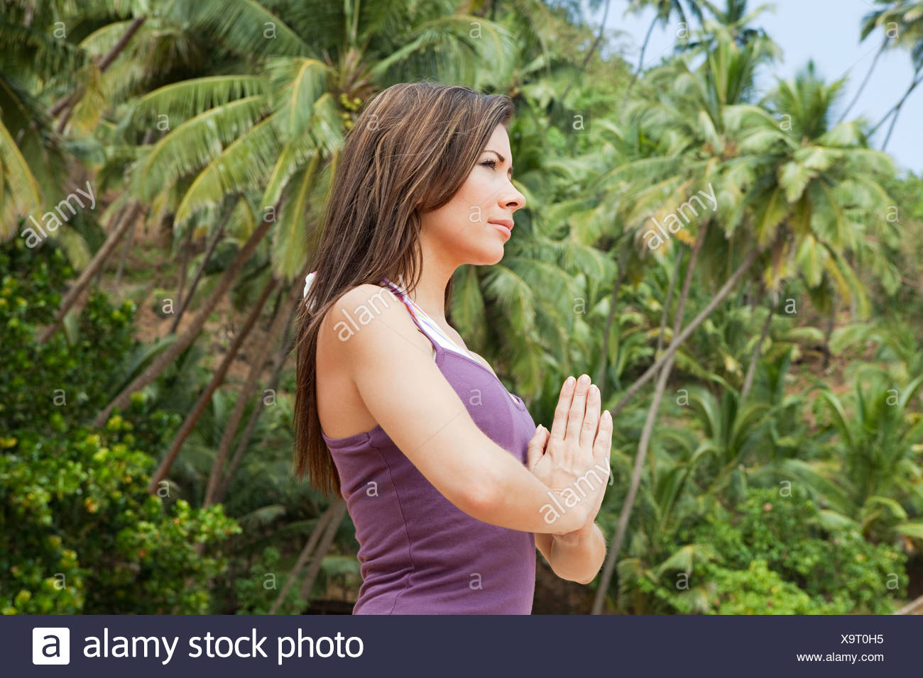Prayer Pose High Resolution Stock Photography and Images - Alamy