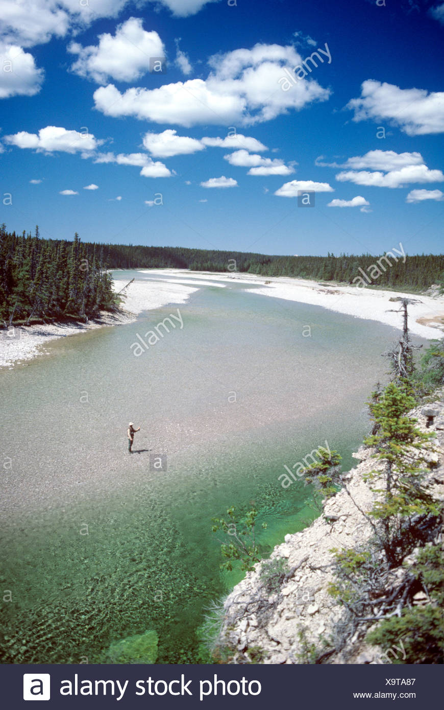 Salmon Fishing In Juniper 12 Salmon Pool High Resolution Stock ...