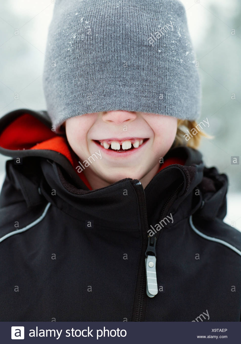 Boy Wearing Winter Hat High Resolution Stock Photography and Images - Alamy
