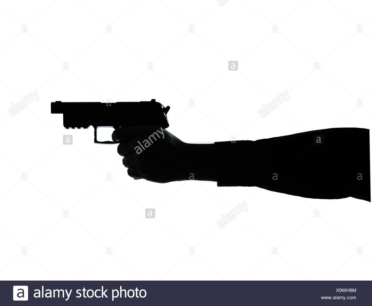 Aiming Gun Only Hand Gun High Resolution Stock Photography and Images ...