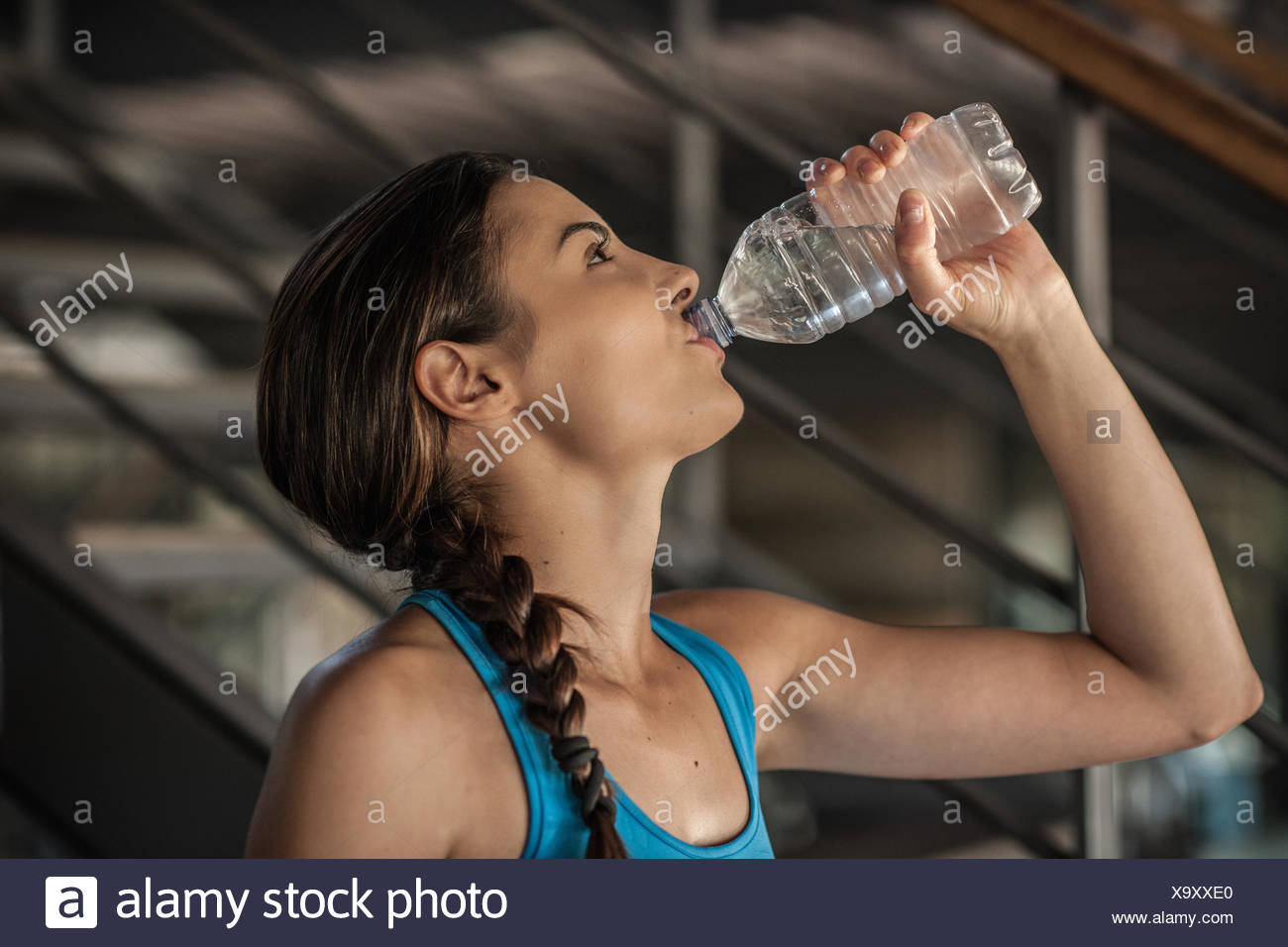 Women Drinking Water Bottle High Resolution Stock Photography and ...