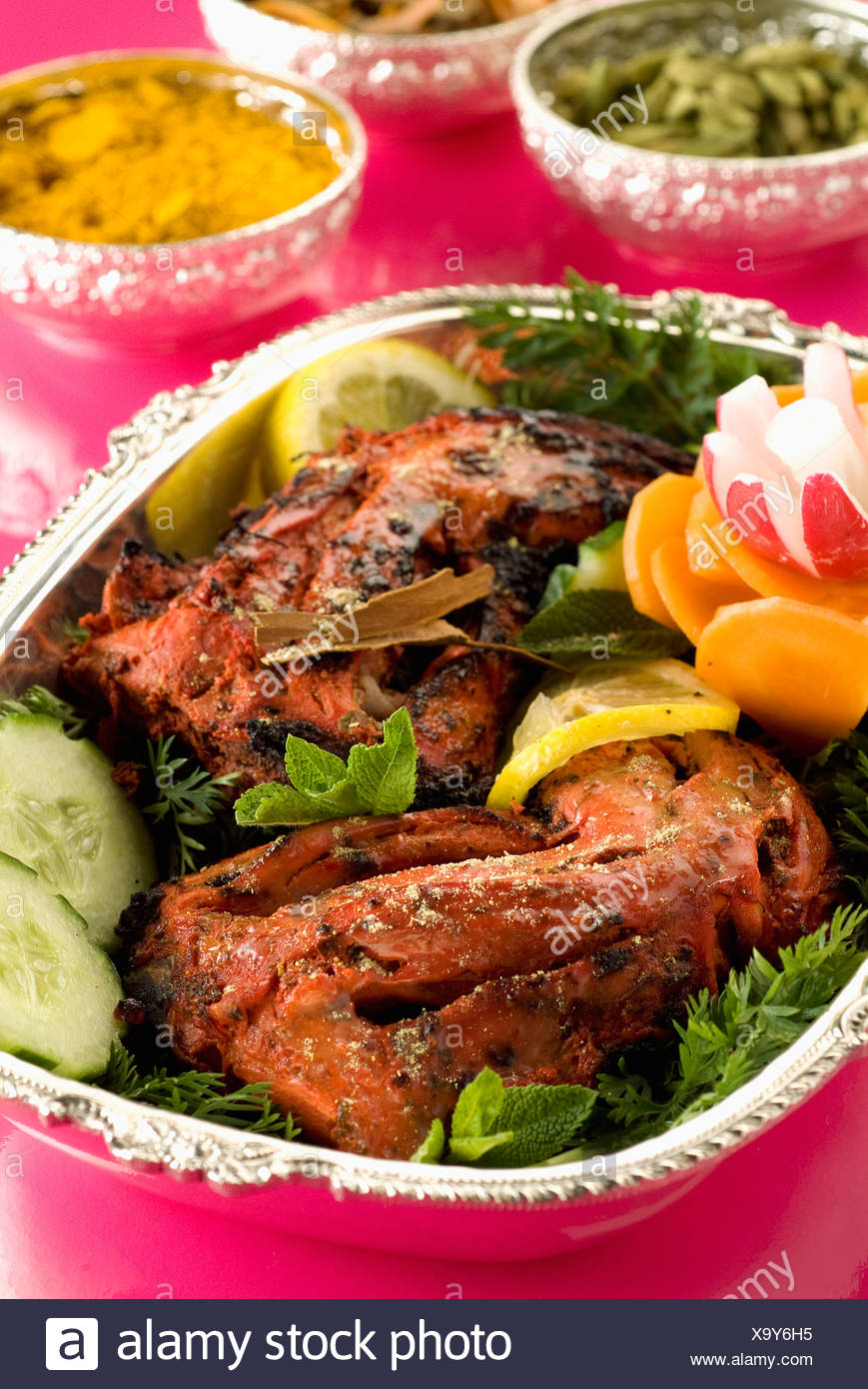 Tandoori Chicken India High Resolution Stock Photography and Images - Alamy