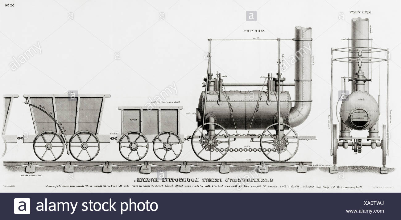 George Stephenson Locomotive Stock Photos & George Stephenson ...