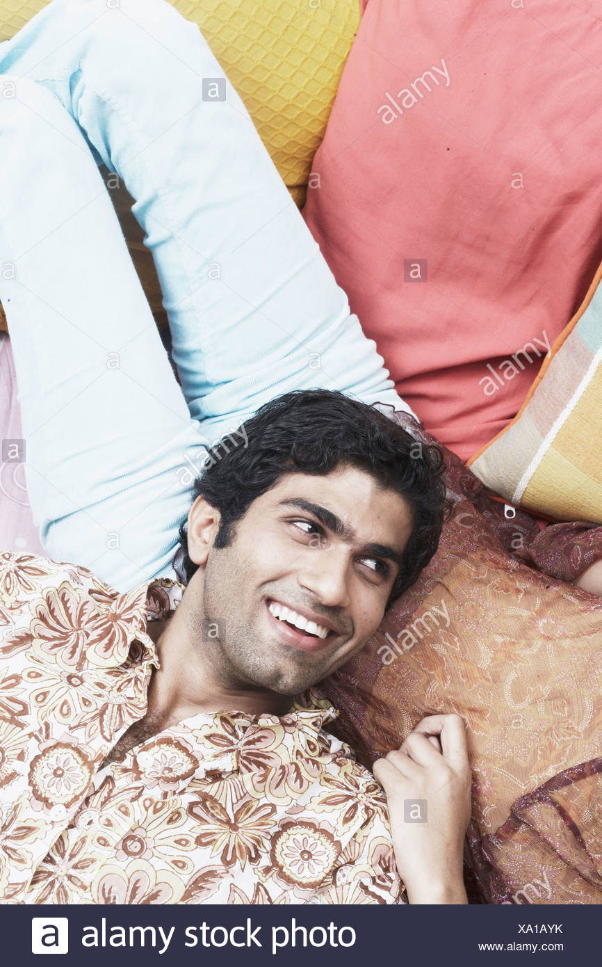 Man With Head On Womans Lap High Resolution Stock Photography and ...