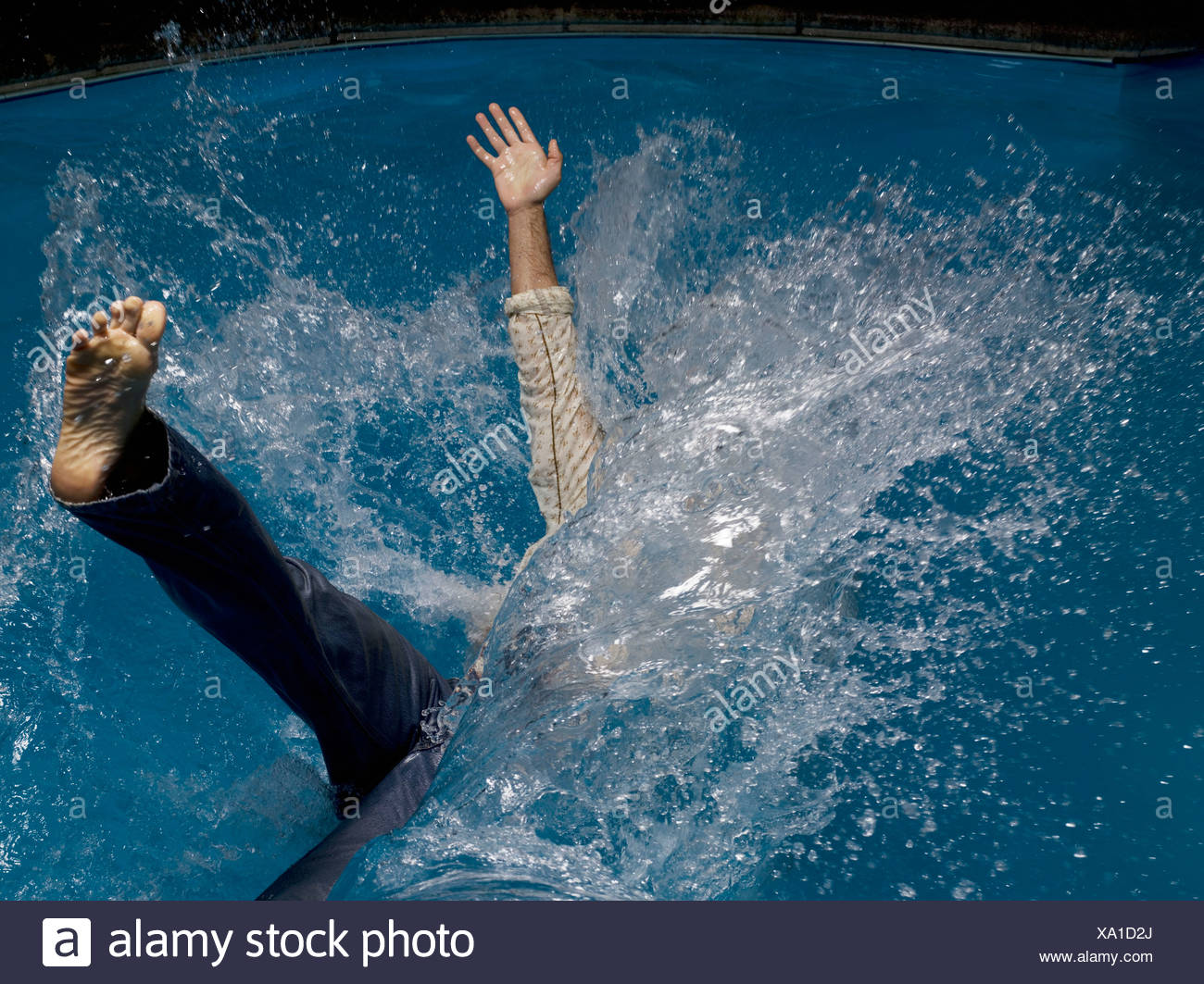 Man Falling Backwards High Resolution Stock Photography and Images - Alamy