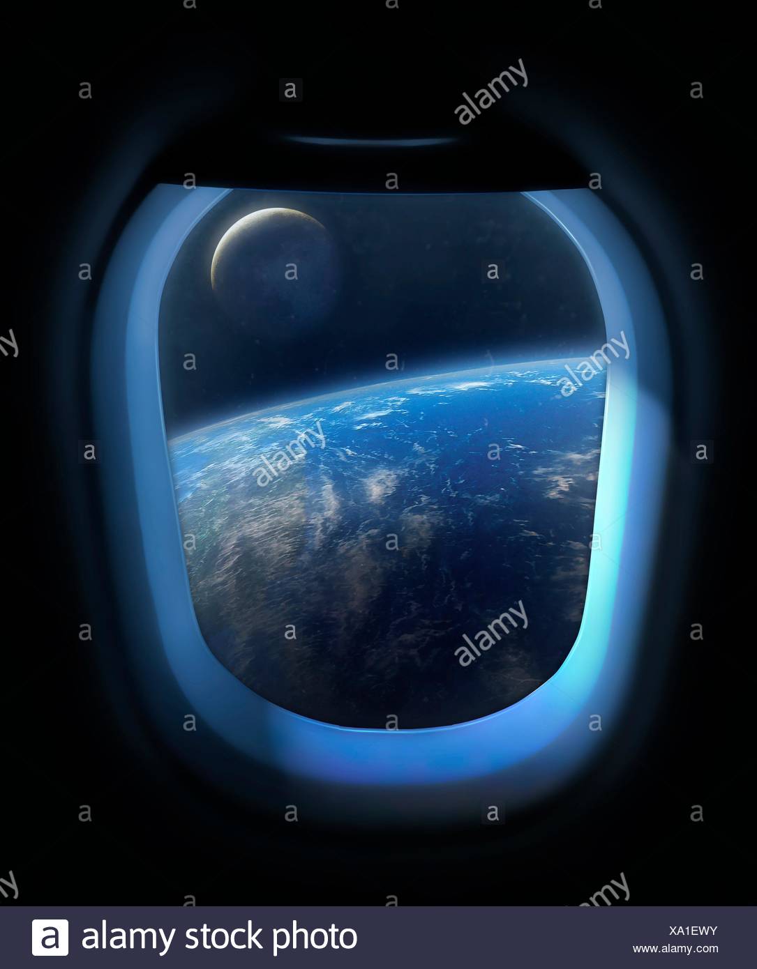 Planet Earth From Space Window High Resolution Stock Photography and ...