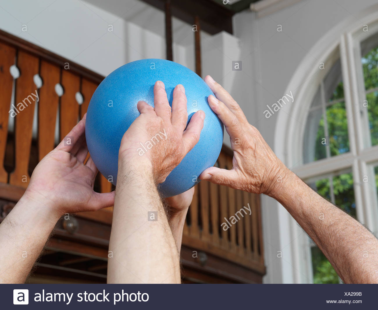 Man Gym Medicine Ball Not Asian Stock Photos & Man Gym Medicine Ball ...